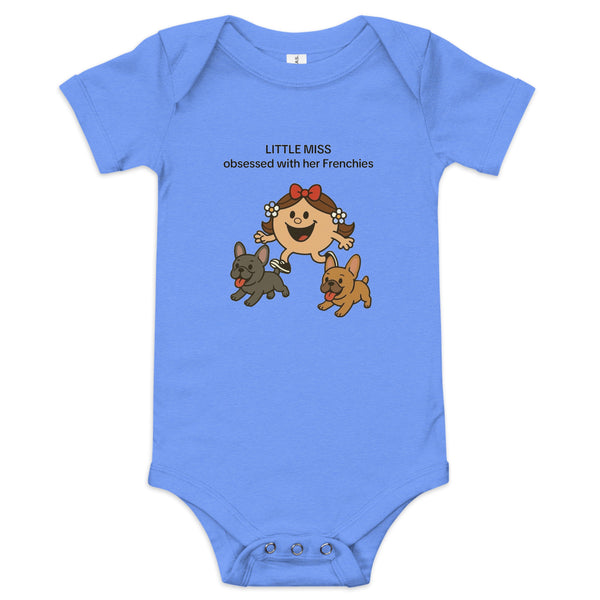 Little Miss obsessed with her Frenchies baby onesie – Liberato Stilè